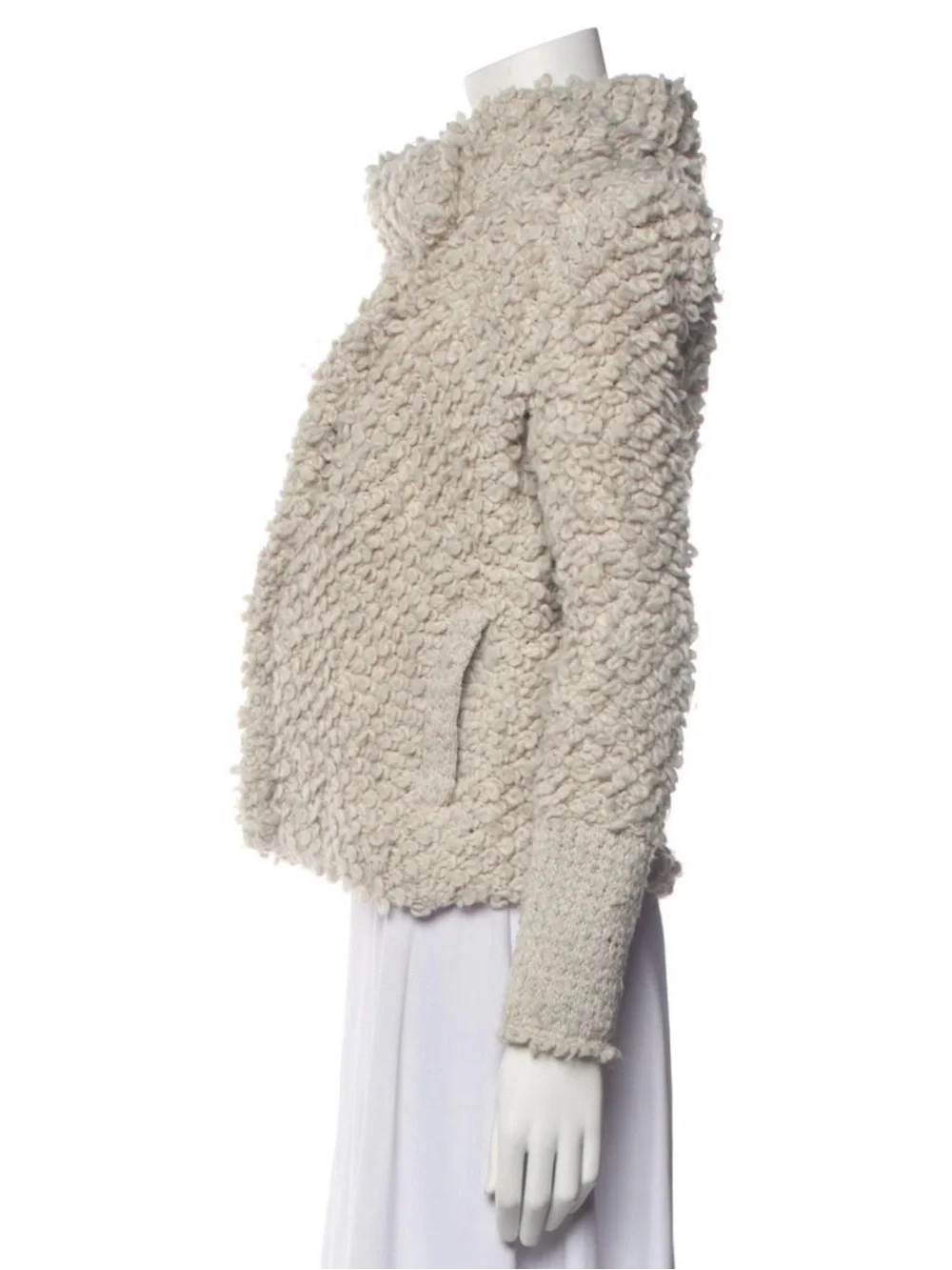 IRO | Jackets & Coats | Iro Caty Cream Boucl Wool Blend Jacket S | Poshmark